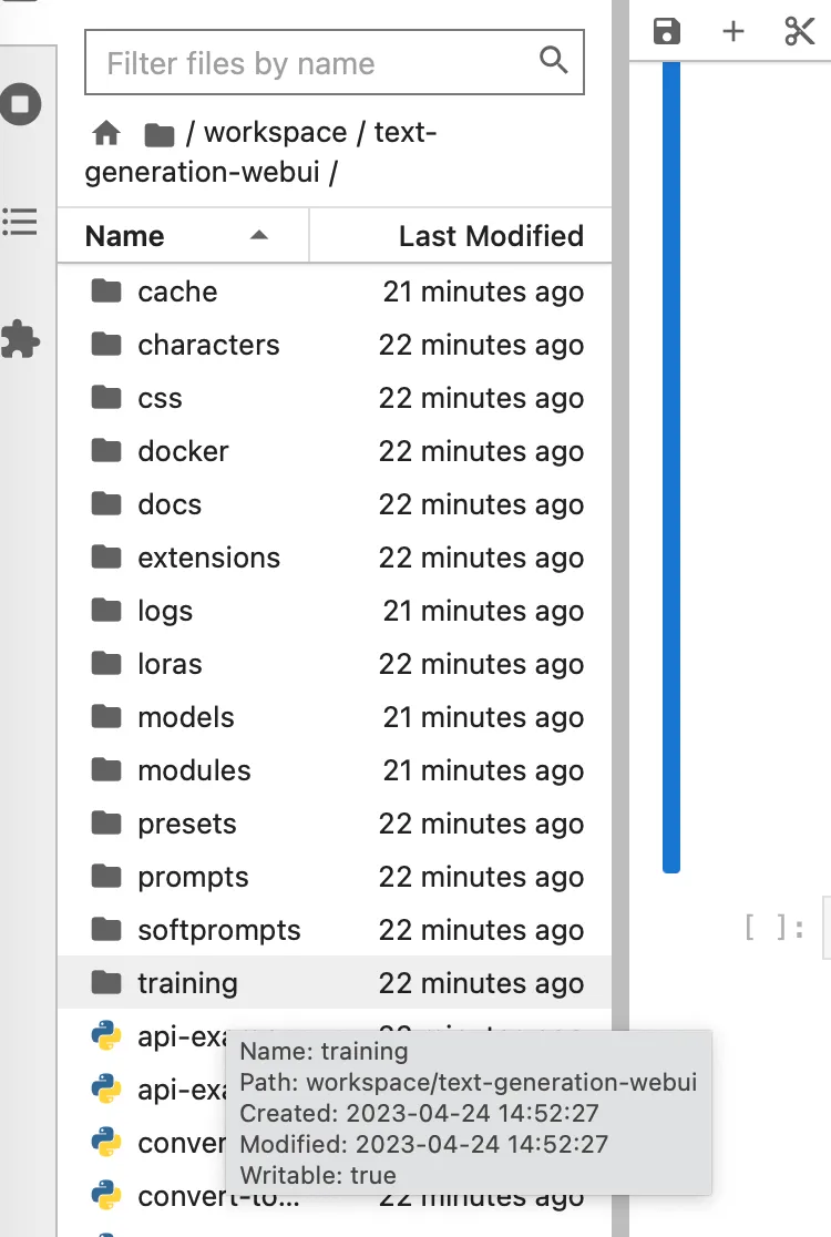 누구나 따라하는 런팟 우바부가 Raw text file 학습한 LoRa 만들기 - Ai 언어모델 로컬 채널