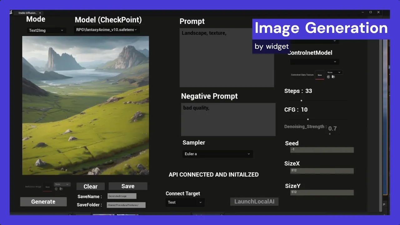 언리얼 마켓에 AI 로 텍스쳐 만들어서 에셋 만드는 플러그인 출시했다 - AI 그림 채널